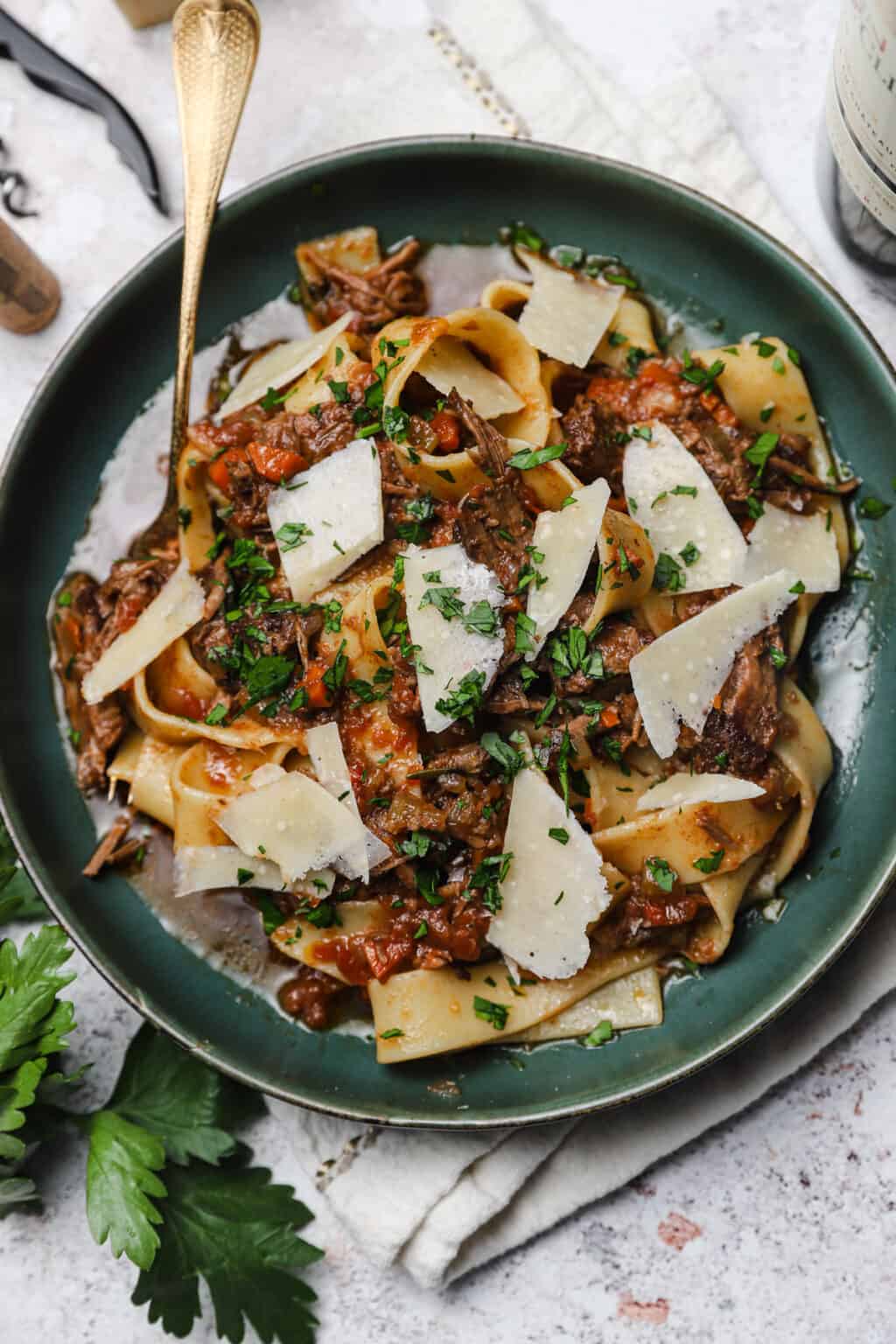 Tender, Slow Braised Short Rib Ragu! - Well Seasoned Studio