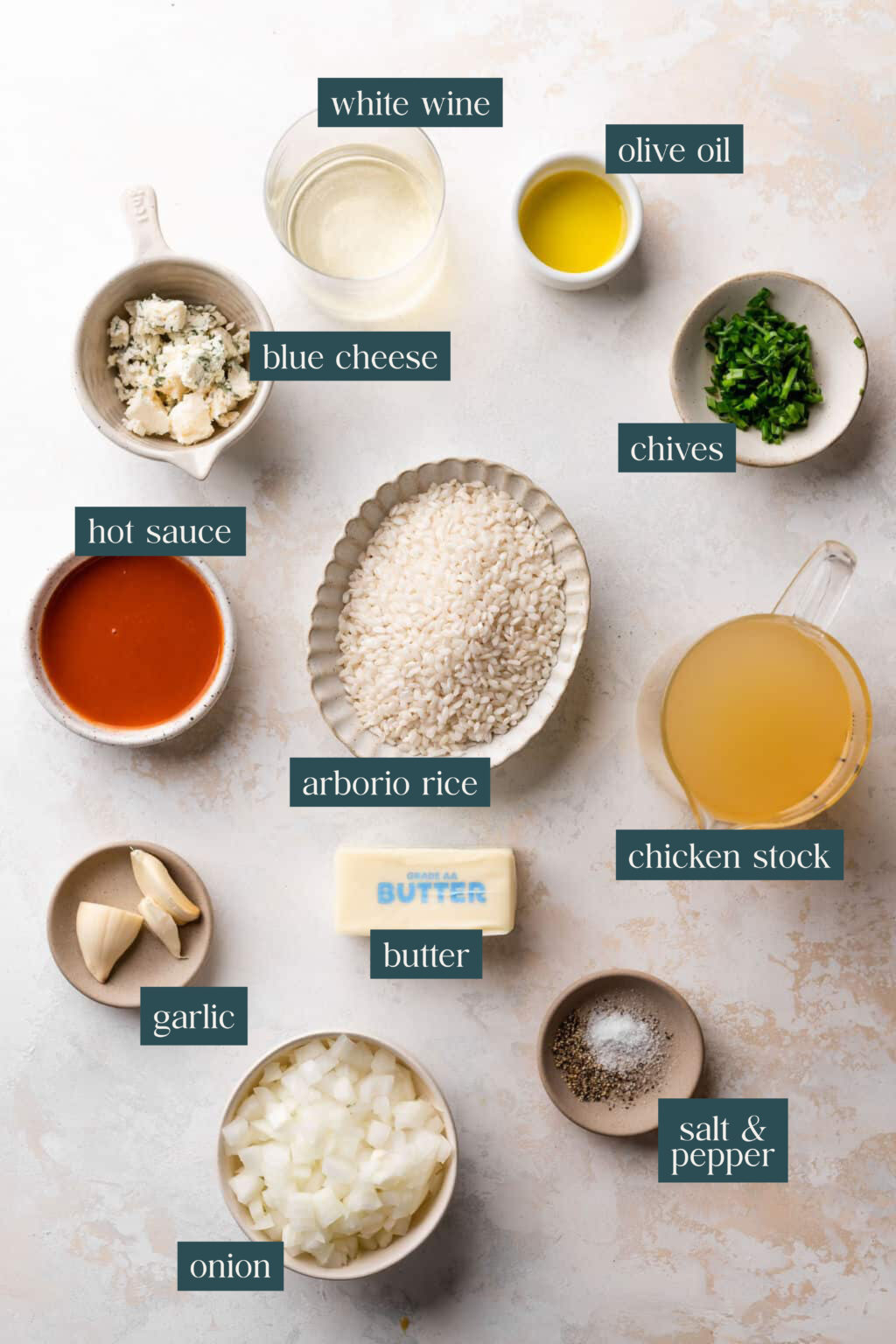 Creamy Vegetarian Risotto with Buffalo Sauce - Well Seasoned Studio