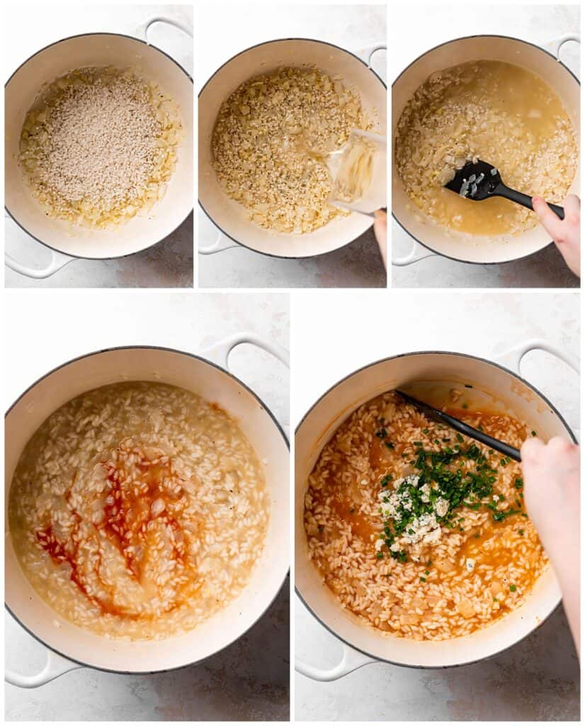 Creamy Vegetarian Risotto with Buffalo Sauce - Well Seasoned Studio