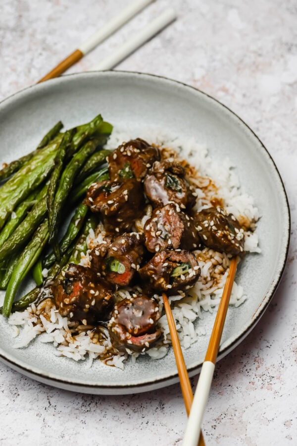 Beef Negimaki (Japanese Beef and Scallion Roll) - Well Seasoned Studio