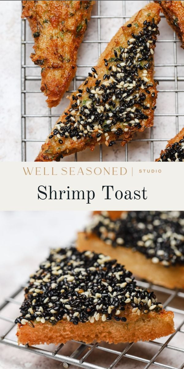 30-Minute Crispy Pan Fried Shrimp Toasts - Well Seasoned Studio