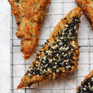 30-Minute Crispy Pan Fried Shrimp Toasts - Well Seasoned Studio