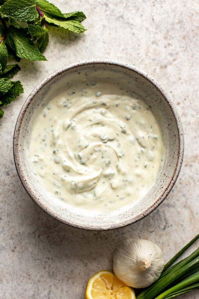 5-Minute Creamy Greek Yogurt Dressing - Well Seasoned Studio