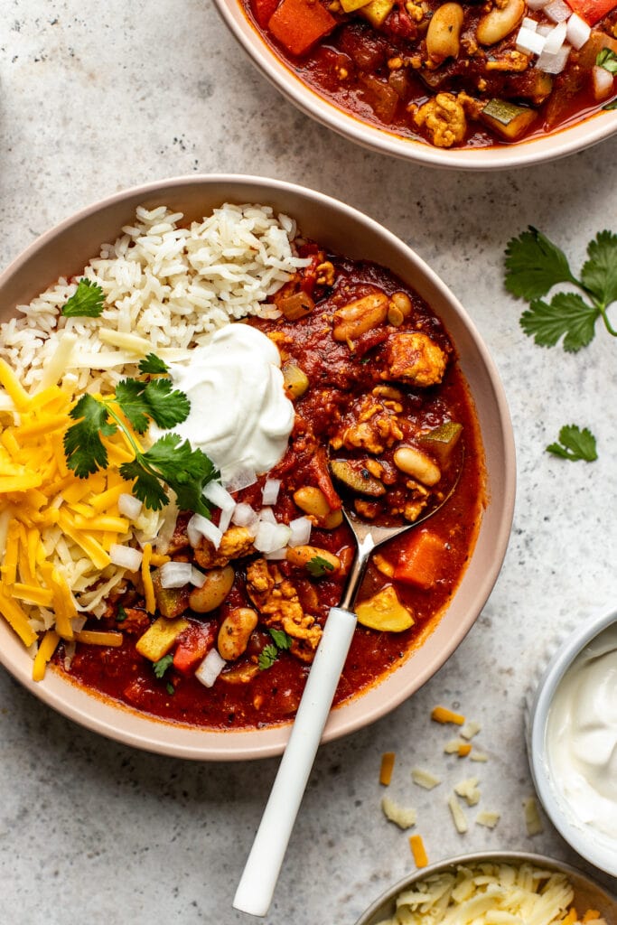 Grammy's Ground Turkey Chili - Well Seasoned Studio