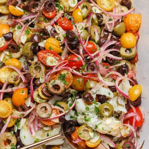 Tender, Flaky Mediterranean Baked Cod - Well Seasoned Studio