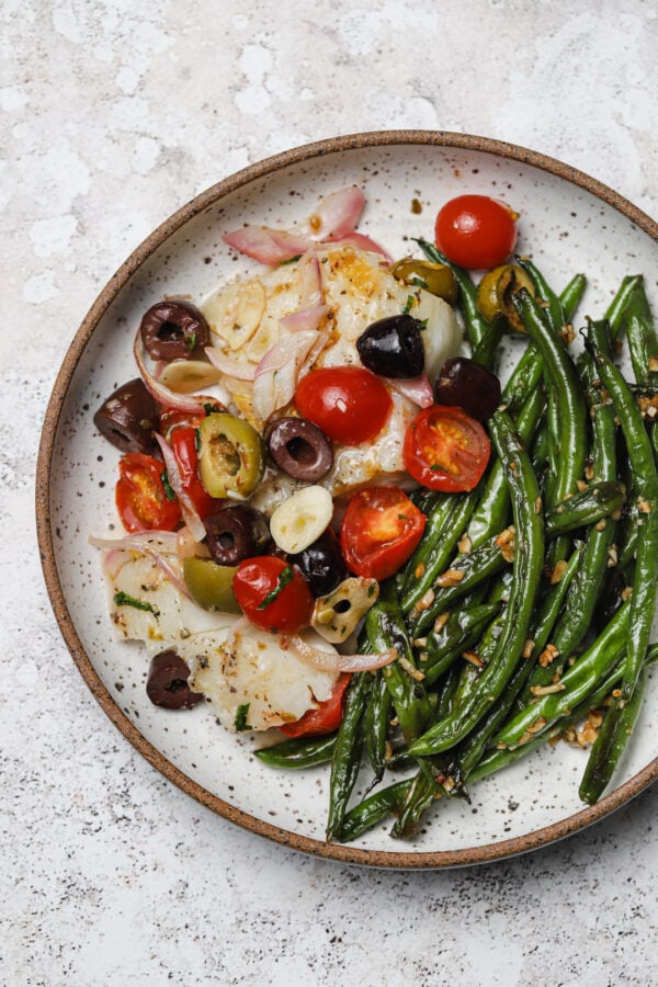 Tender, Flaky Mediterranean Baked Cod - Well Seasoned Studio