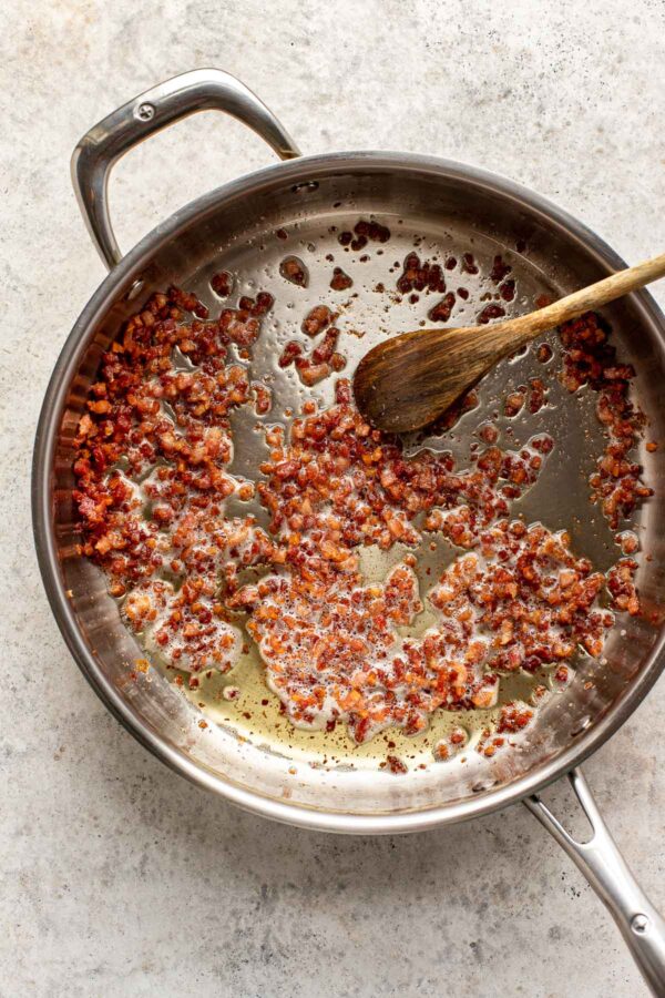 35-Minute Pancetta Pasta with Peas & Mint - Well Seasoned Studio