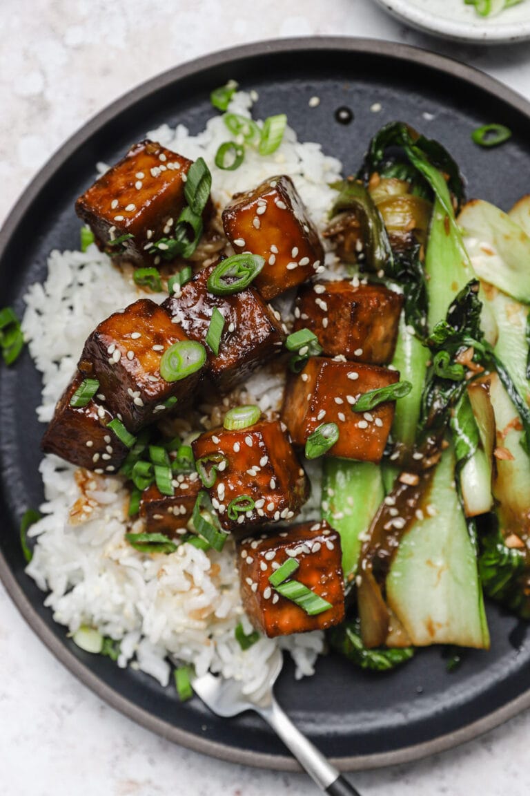 Crispy Oven-Roasted Tofu with Sweet, Spicy Glaze - Well Seasoned Studio