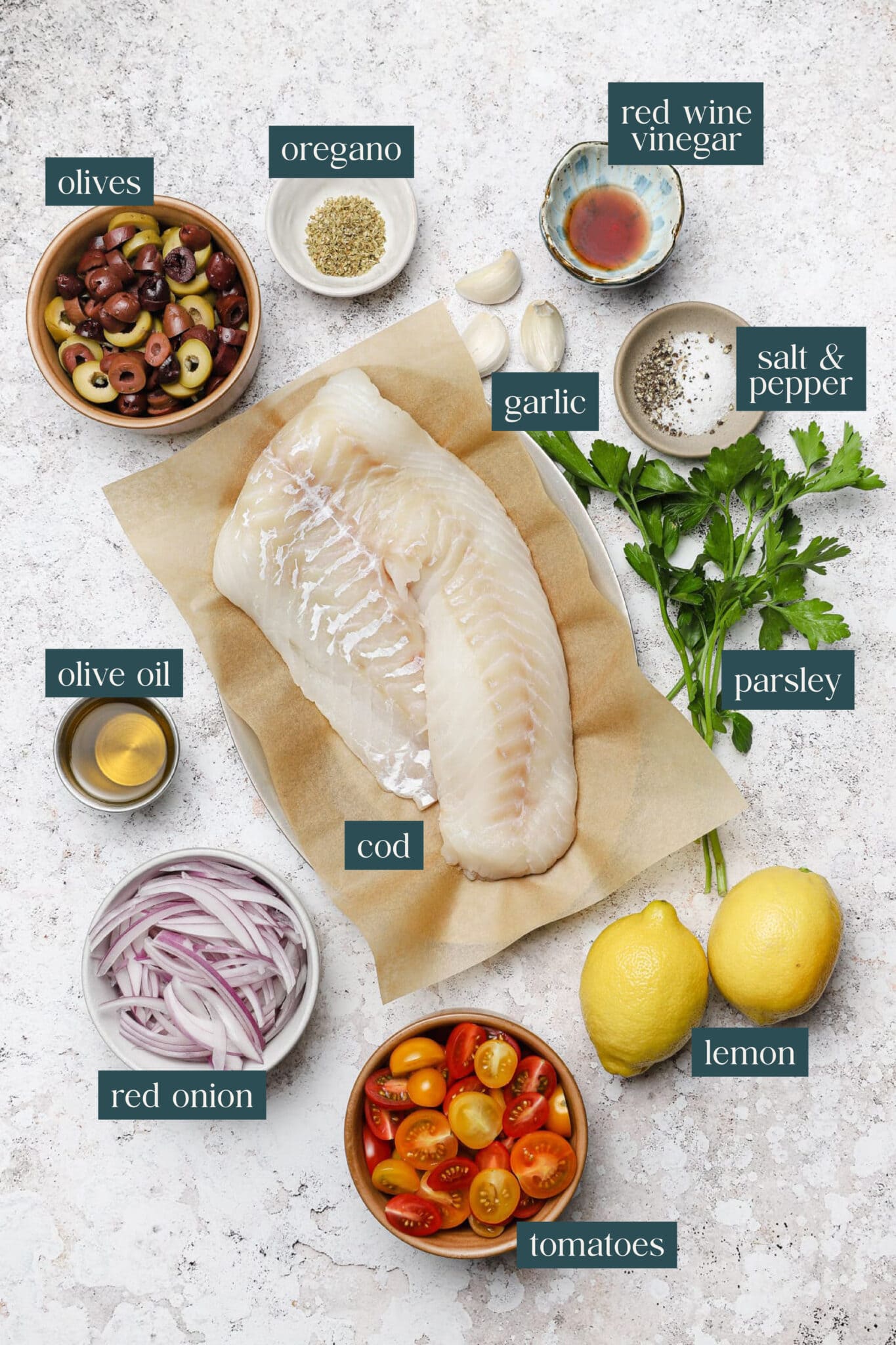 Tender, Flaky Mediterranean Baked Cod - Well Seasoned Studio