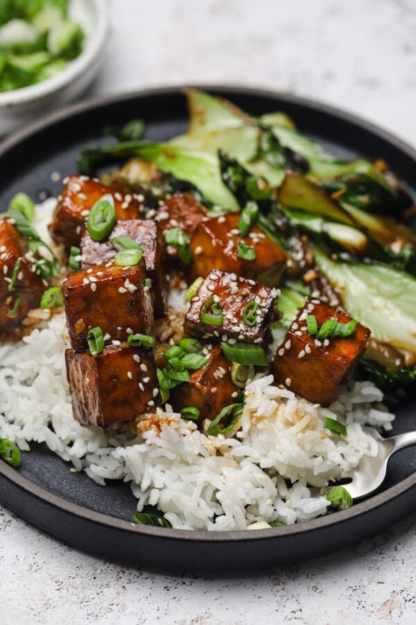 Crispy Oven-Roasted Tofu with Sweet, Spicy Glaze - Well Seasoned Studio