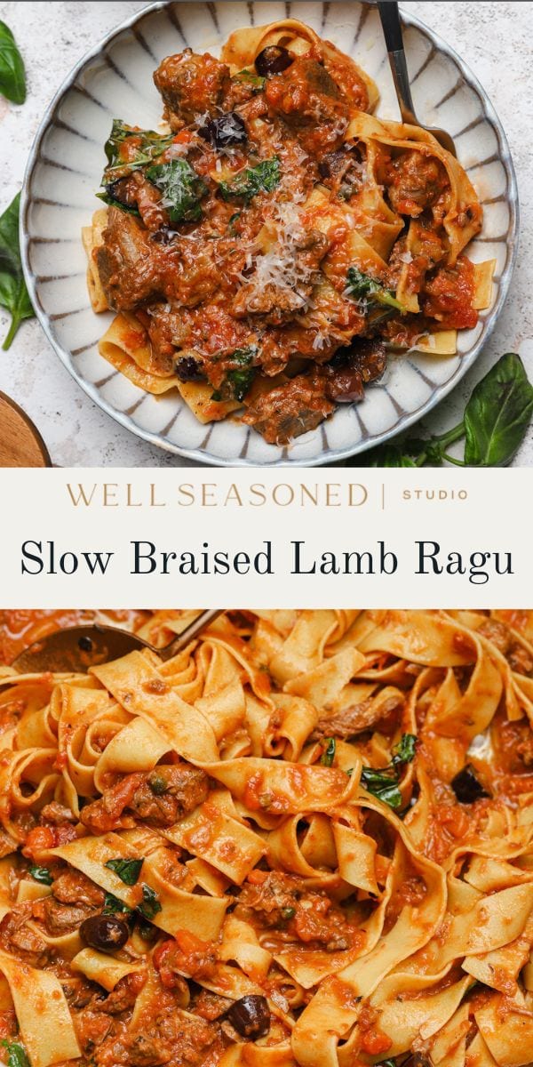 Melt In Your Mouth Slow Braised Lamb Ragu! - Well Seasoned Studio