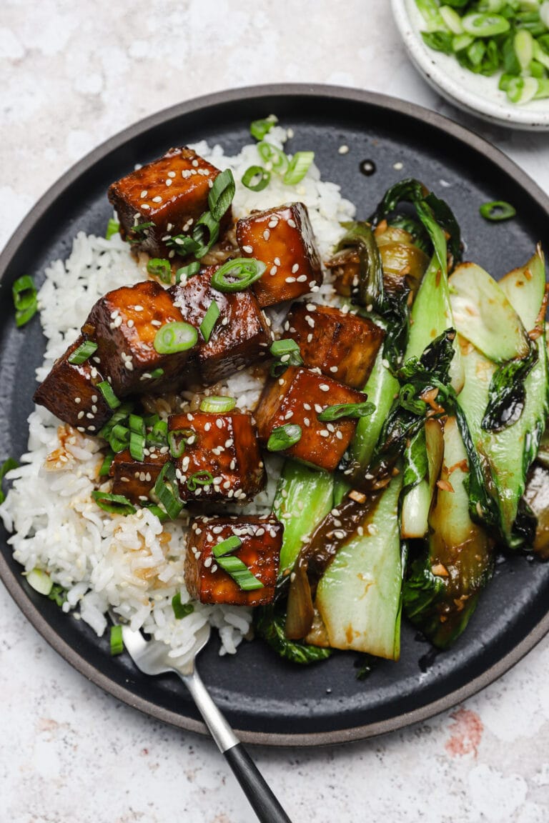 Crispy Oven-Roasted Tofu with Sweet, Spicy Glaze - Well Seasoned Studio