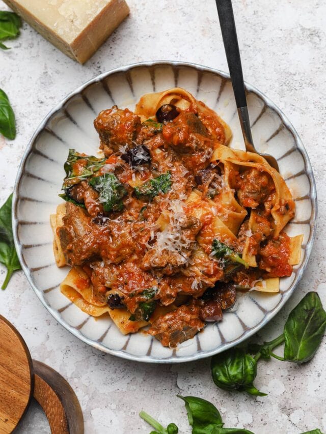 Slow Braised Lamb Ragu - Well Seasoned Studio