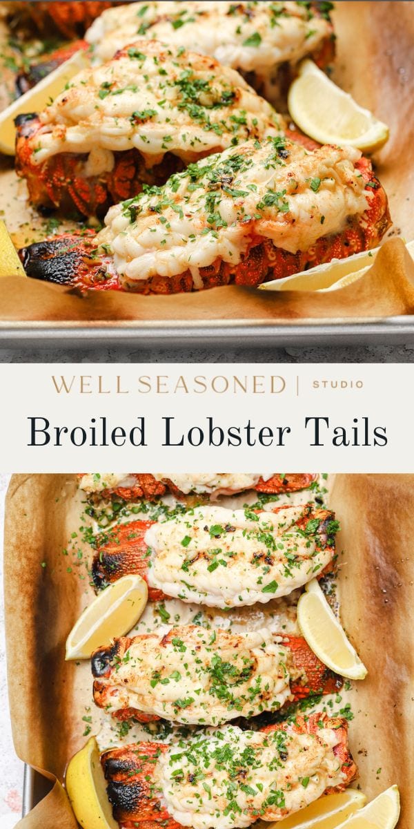 Garlic-Butter Broiled Lobster Tails - Well Seasoned Studio