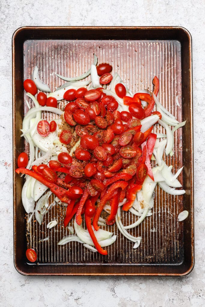 Sheet Pan Roast Fish with Tahini Sauce - Well Seasoned Studio