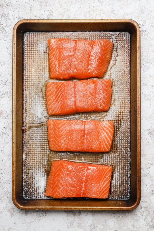 How To Cut Salmon For Salmon Bites - Well Seasoned Studio