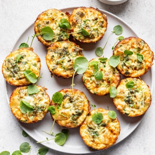 Mini Baked Salmon Quiche with Dill - Well Seasoned Studio