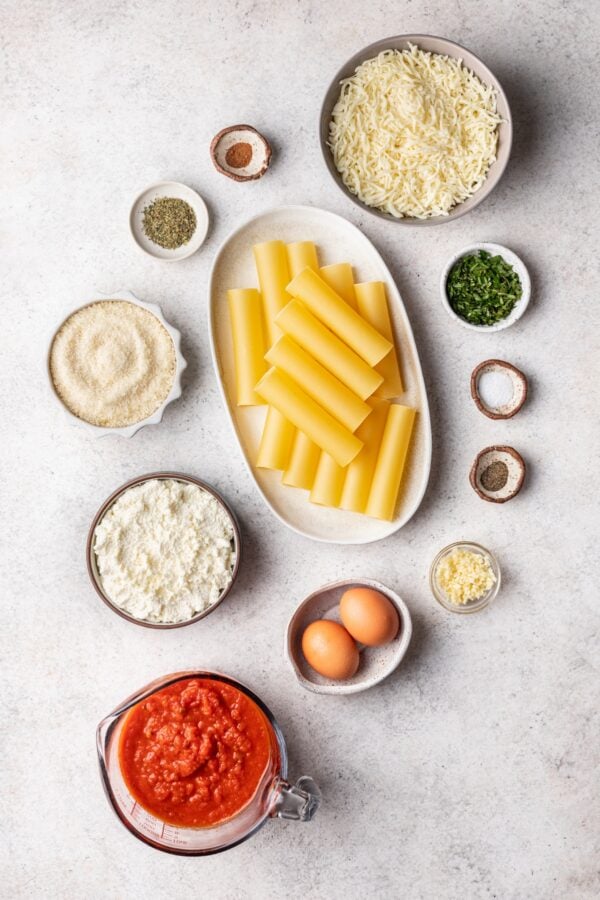 How To Make Three Cheese Manicotti - Well Seasoned Studio