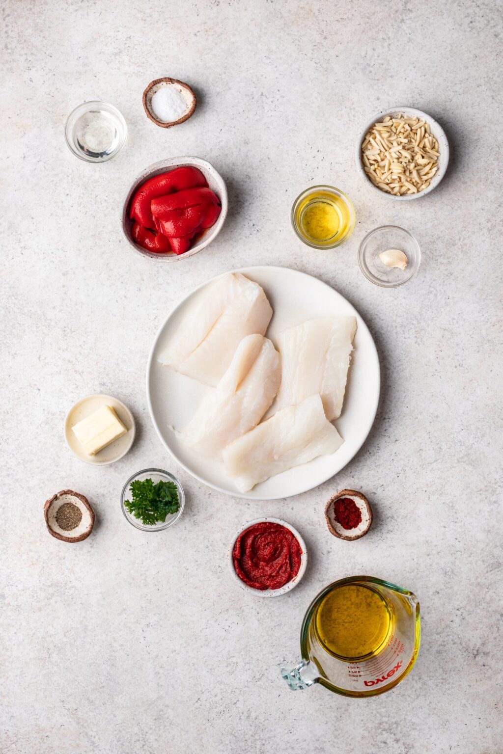 Easy Pan Seared Cod with Romesco Sauce - Well Seasoned Studio