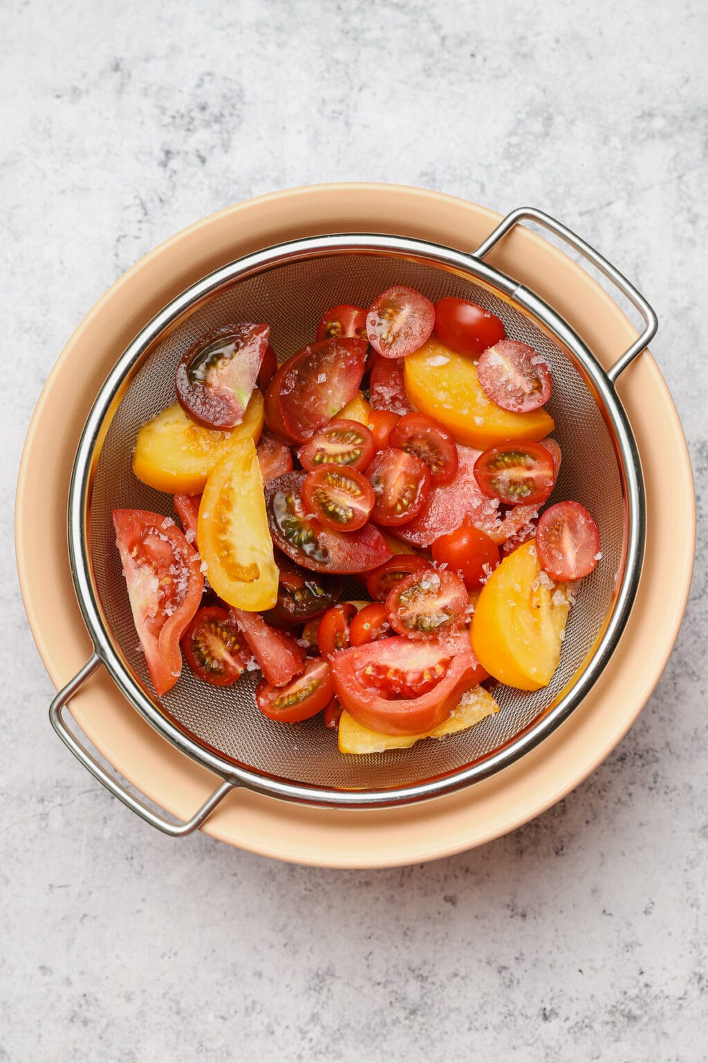 Burrata Salad with Heirloom Tomatoes - Well Seasoned Studio