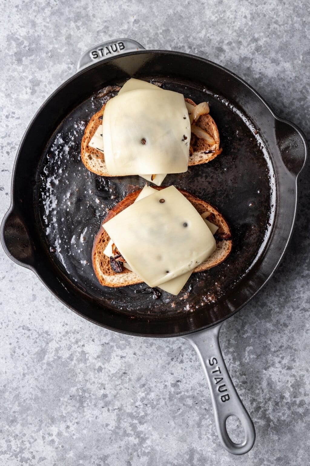Juicy Patty Melts with Caramelized Onions - Well Seasoned Studio