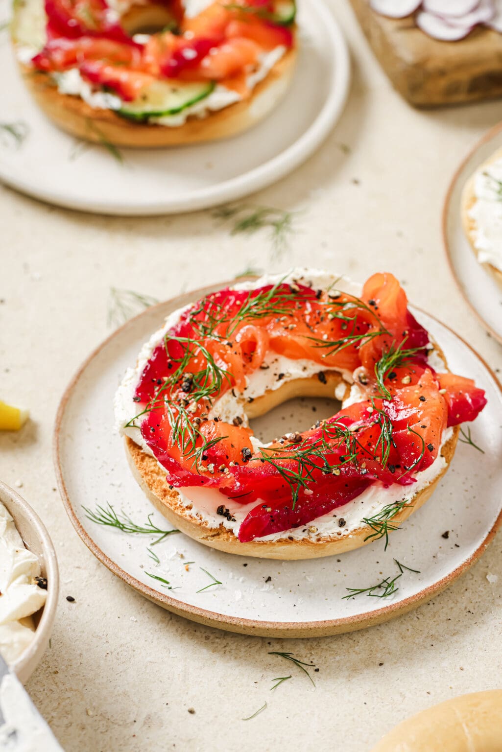 Beet and Salt-Cured Salmon (for Bagels & More!) - Well Seasoned Studio