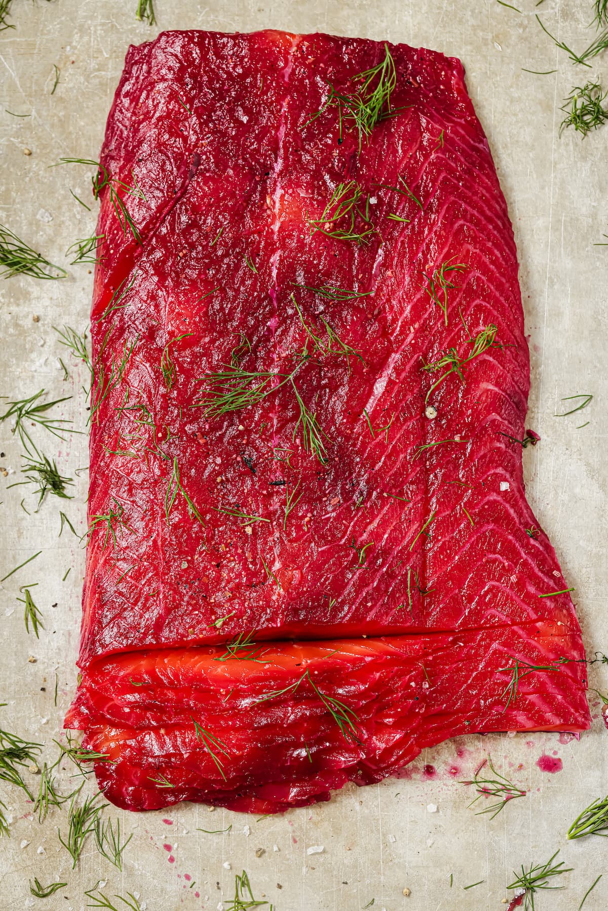 Beet and Salt-Cured Salmon (for Bagels & More!) - Well Seasoned Studio