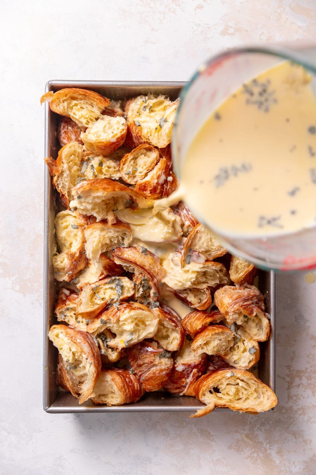 Croissant Breakfast Casserole With Bacon & Gruyere - Well Seasoned Studio