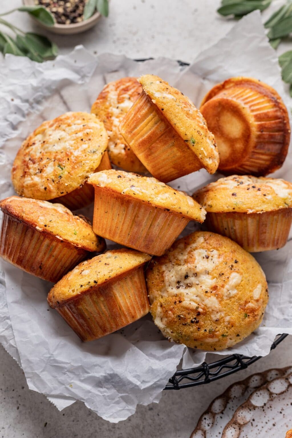 Buttery Corn Muffins with Gruyère - Well Seasoned Studio