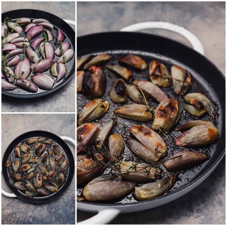 4-Ingredient Oven-Roasted Shallots with Thyme - Well Seasoned Studio