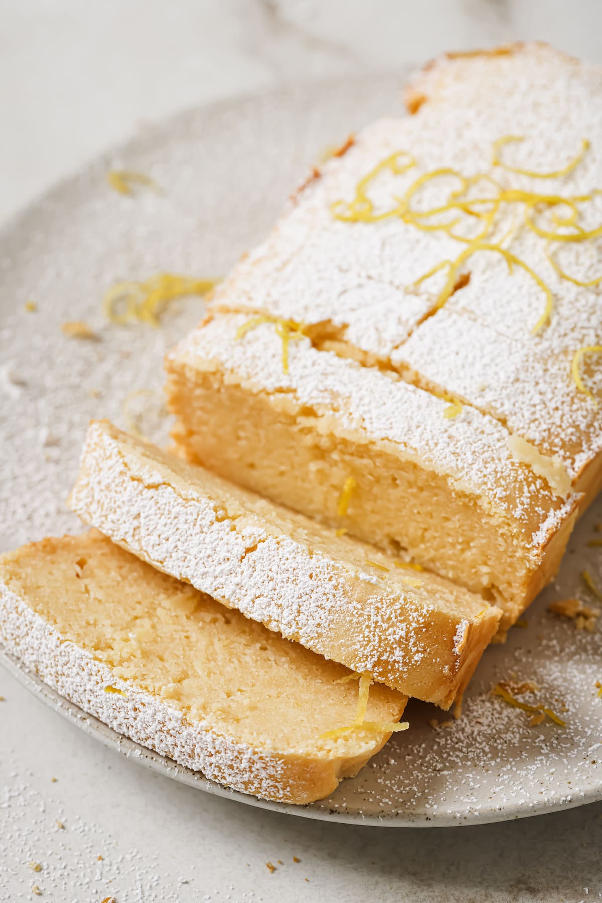 Rich & Moist Lemon Ricotta Pound Cake - Well Seasoned Studio