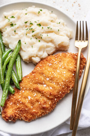 Crispy Pan-Fried Chicken Schnitzel - Well Seasoned Studio
