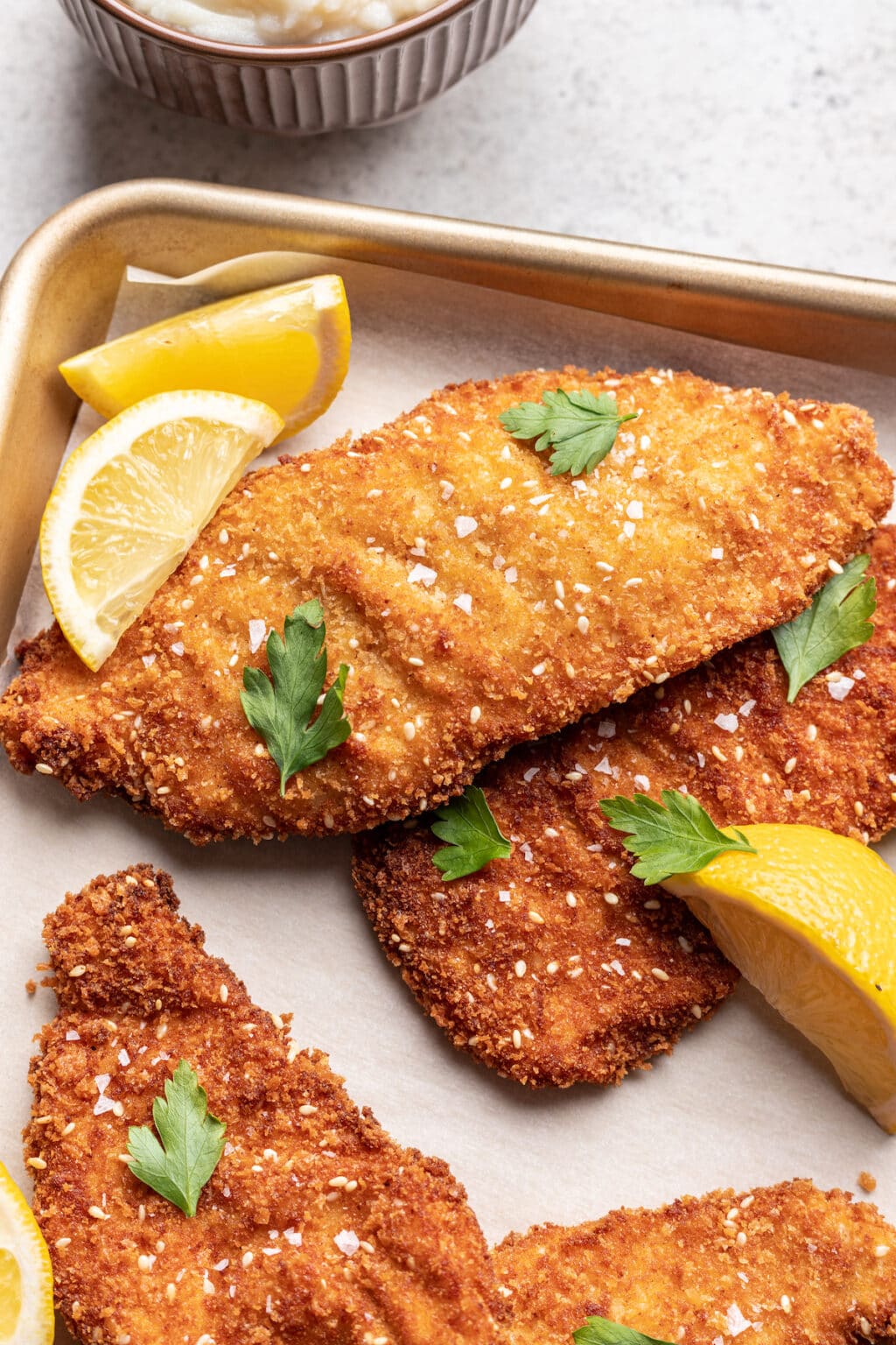 Crispy Pan-Fried Chicken Schnitzel - Well Seasoned Studio
