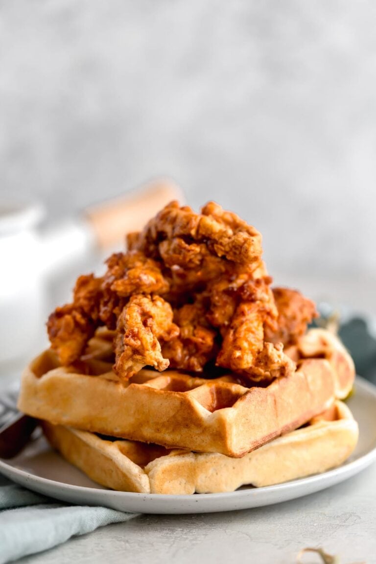 Buttermilk-Brined Southern Fried Chicken & Waffles (with Video!) - Well ...
