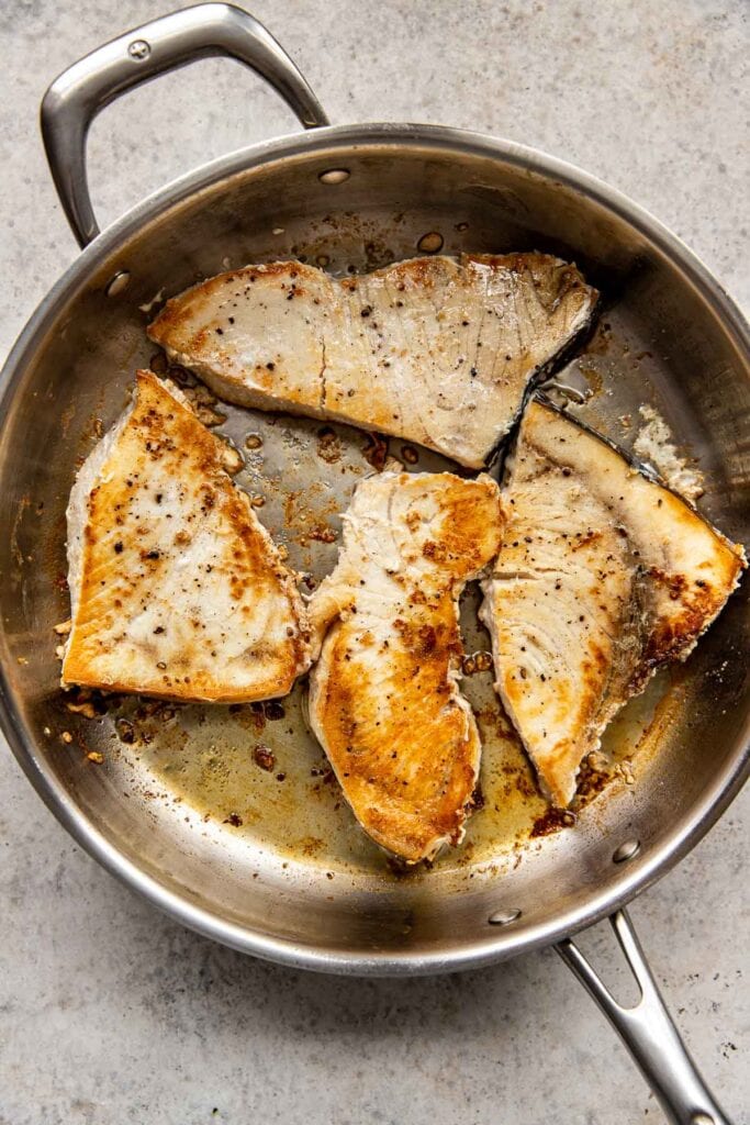 25-Minute Pan-Seared Swordfish with Lemon Caper Sauce - Well Seasoned ...