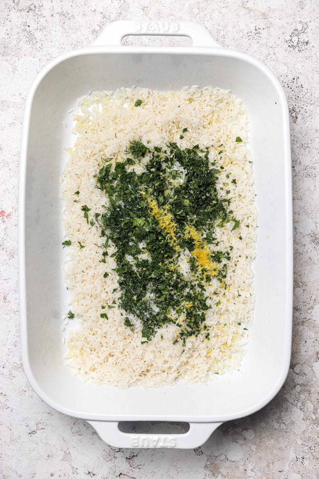 30-Minute Oven Baked Salmon with Herbed Rice - Well Seasoned Studio