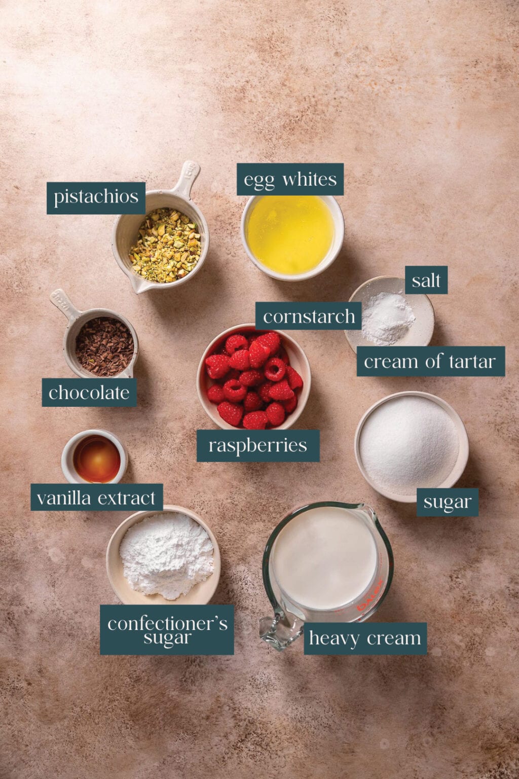 Swiss Meringue Pavlova with Whipped Cream - Well Seasoned Studio