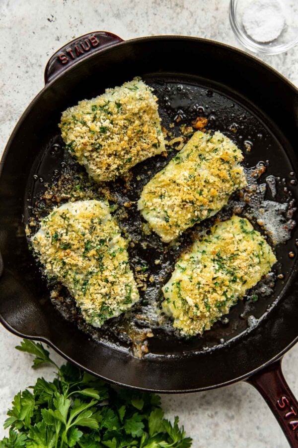 30-Minute Parmesan-Crusted Cod with Tartar Sauce - Well Seasoned Studio