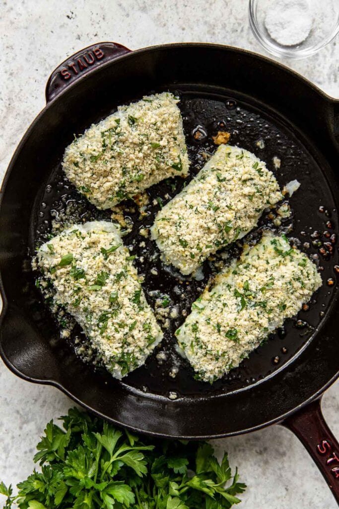 30-Minute Parmesan-Crusted Cod with Tartar Sauce - Well Seasoned Studio