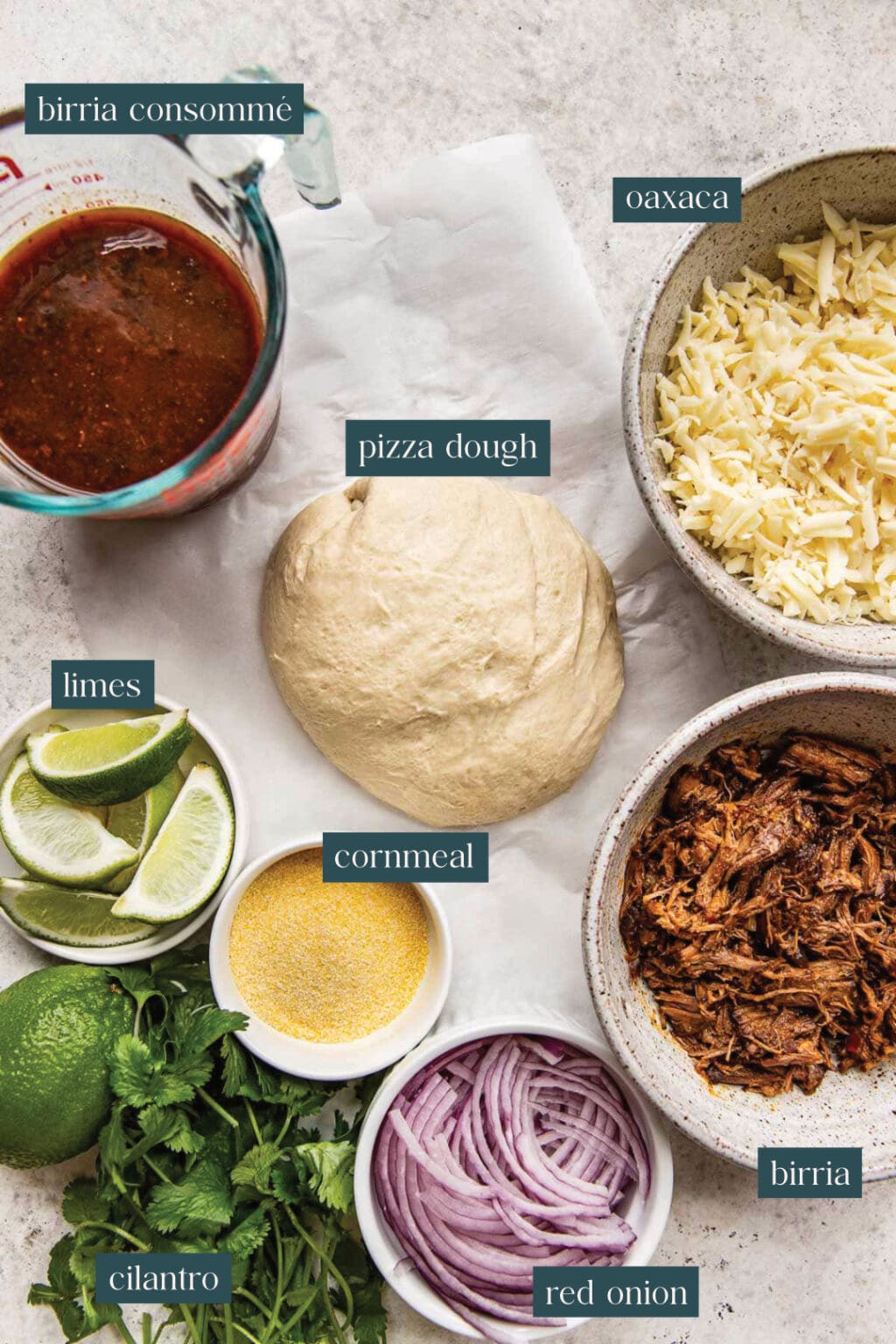 Crispy Oven-Baked Birria Pizza - Well Seasoned Studio