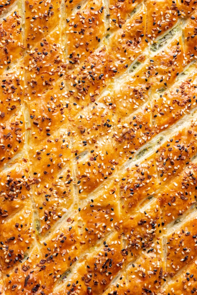 Sheet Pan Spinach & Cheese Bourekas - Well Seasoned Studio