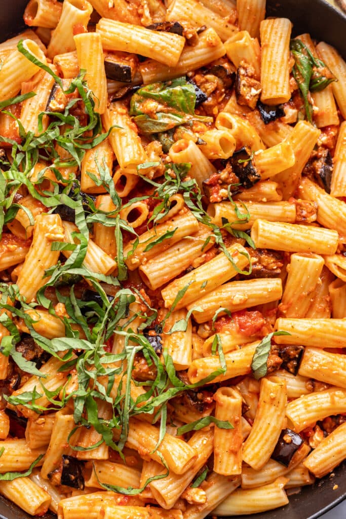 Pasta alla Norma (Sicilian Eggplant Pasta) - Well Seasoned Studio