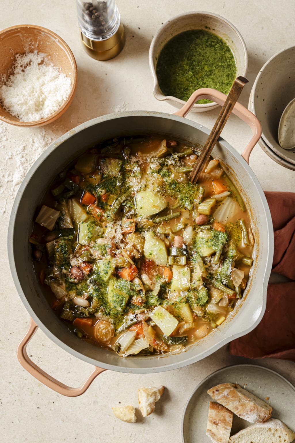 Soupe au Pistou (Provençal Vegetable Soup) - Well Seasoned Studio
