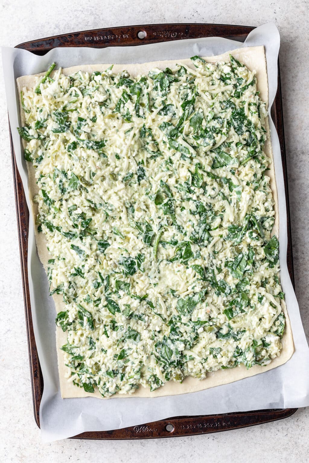 Sheet Pan Spinach & Cheese Bourekas - Well Seasoned Studio
