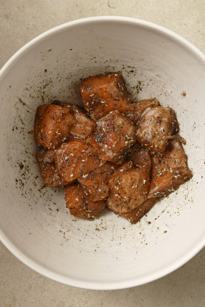 25-Minute Za'atar Salmon Skewers - Well Seasoned Studio