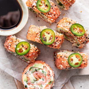 Smoked Salmon & Cream Cheese Roll-Ups - Well Seasoned Studio