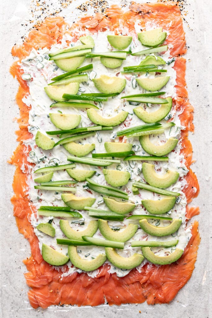 Smoked Salmon & Cream Cheese Roll-Ups - Well Seasoned Studio