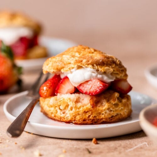 Classic Strawberry Shortcakes with Whipped Cream - Well Seasoned Studio