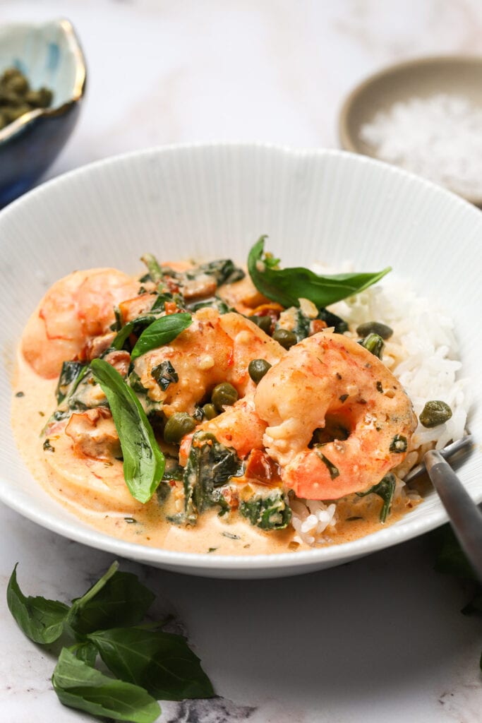 30-Minute Creamy Marry Me Shrimp with Spinach - Well Seasoned Studio