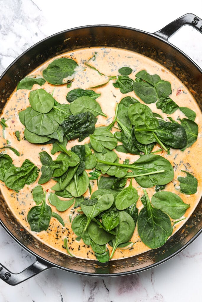 30-Minute Creamy Marry Me Shrimp with Spinach - Well Seasoned Studio